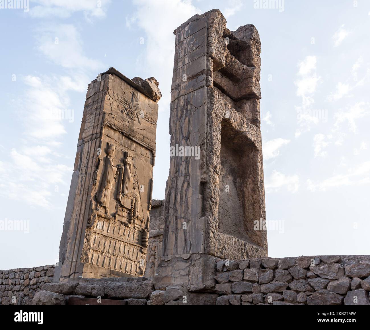 Remains of Persepolis, the ceremonial capital of ancient Achaemenic ...