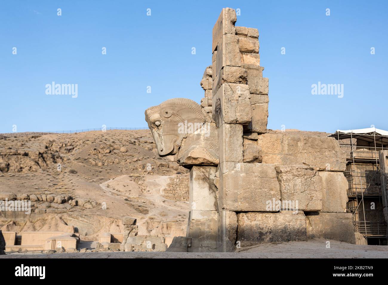 Remains of Persepolis, the ceremonial capital of ancient Achaemenic ...