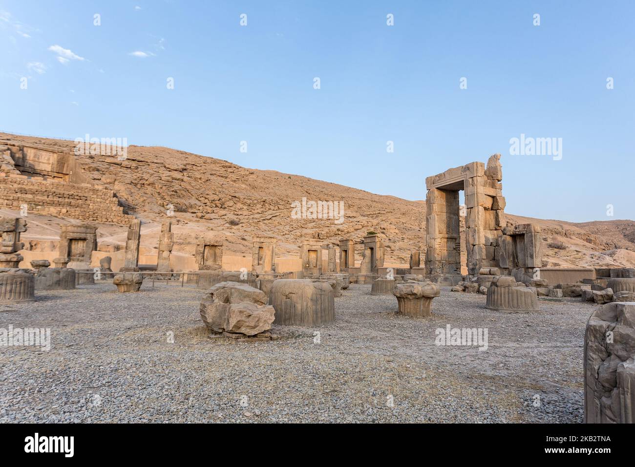 Remains of Persepolis, the ceremonial capital of ancient Achaemenic ...