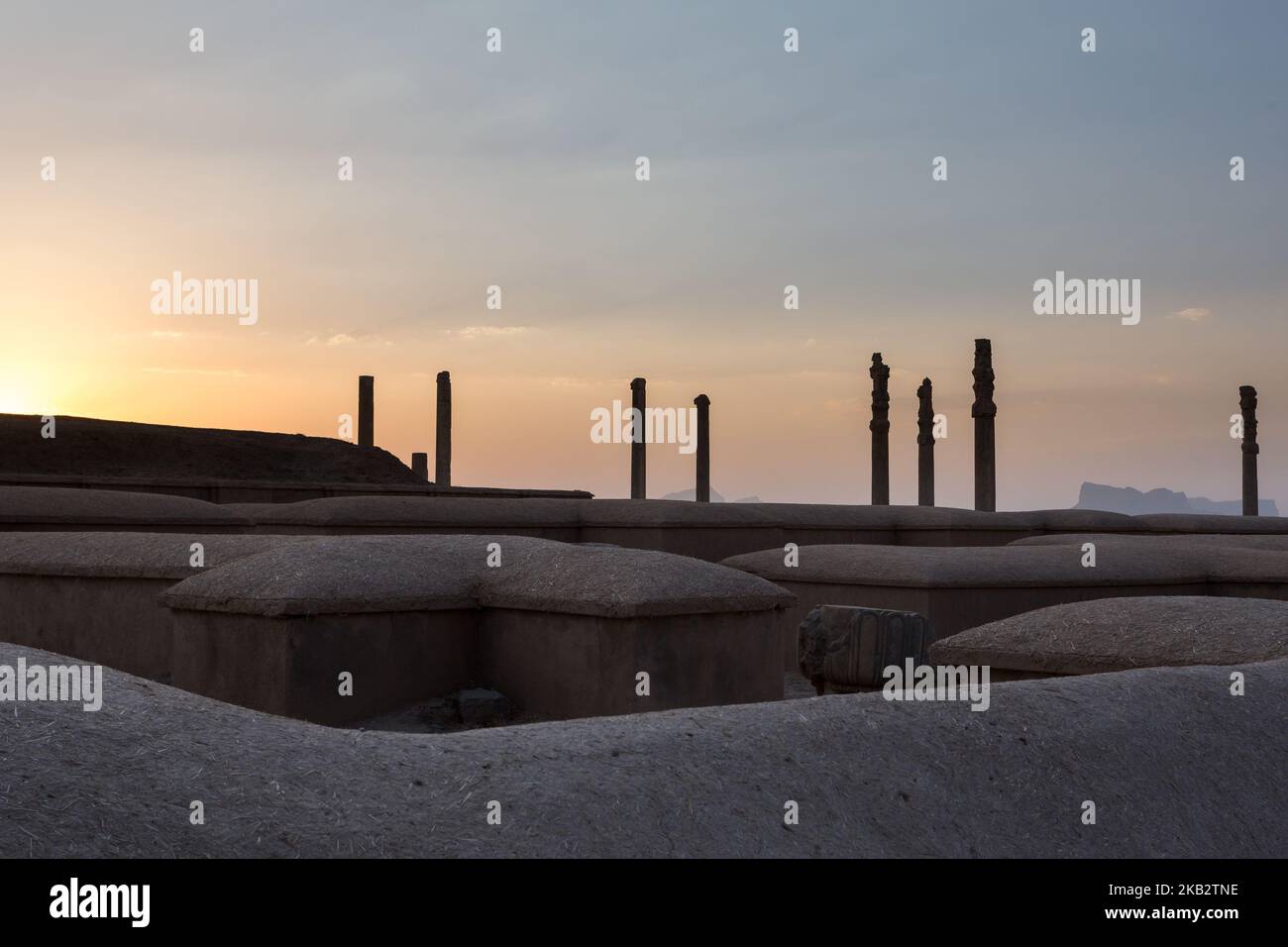 Remains of Persepolis, the ceremonial capital of ancient Achaemenic ...