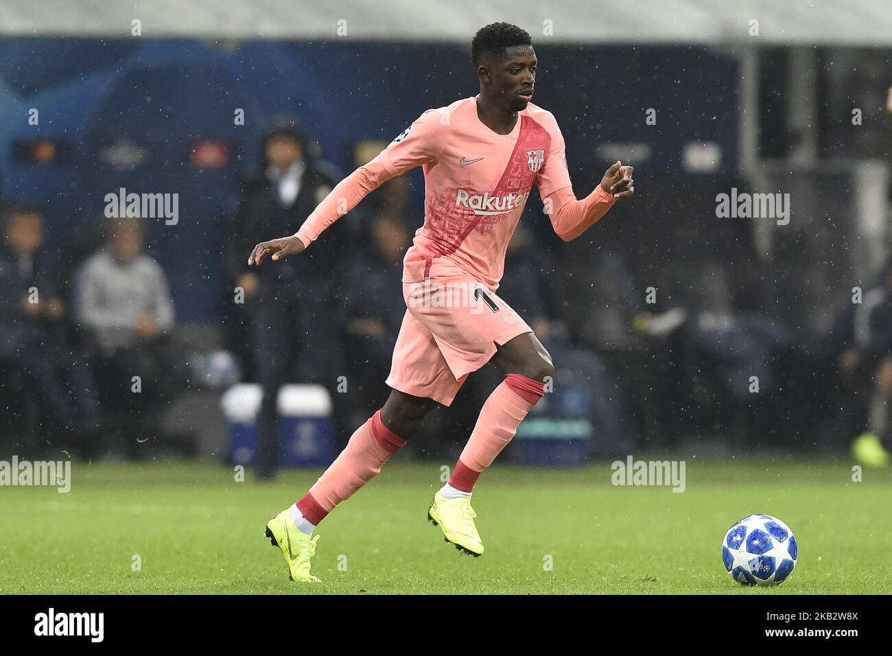 Ousmane Dembele of Barcelona during the UEFA Champions League Group ...