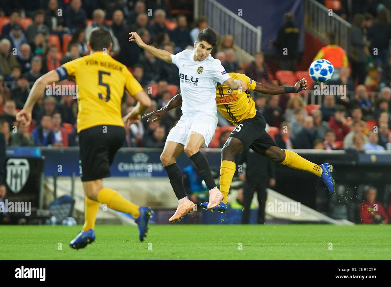 Carlos Soler of Valencia CF during the UEFA Champions League group H ...