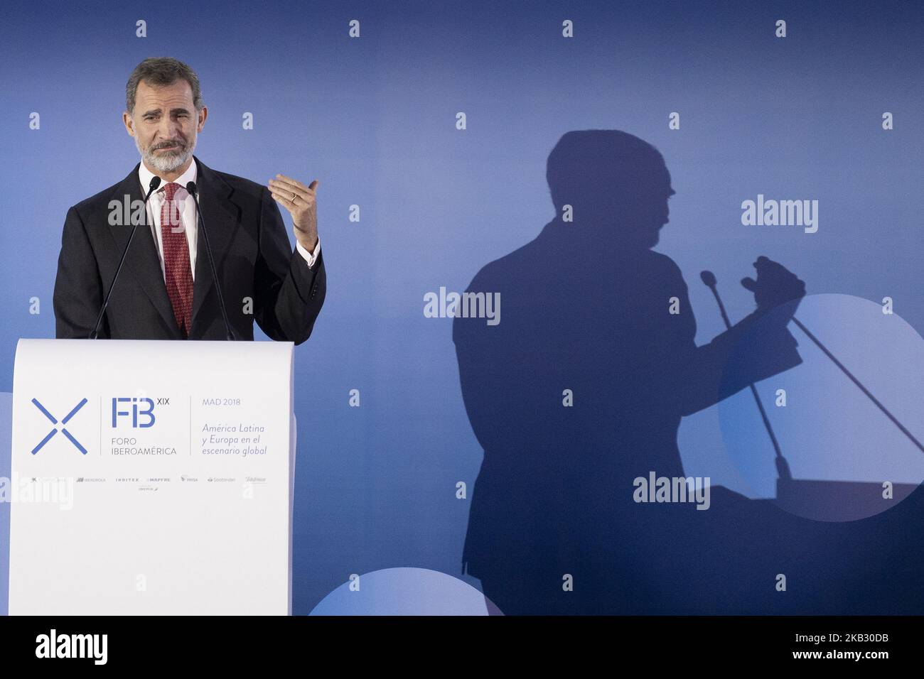 King Felipe VI of Spain during the welcoming supper of the 19th Annual ...