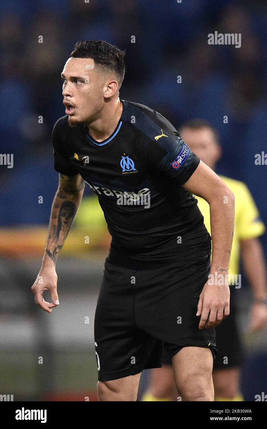 Lucas Ocampos of Olimpique de Marseille during the UEFA Europa League ...