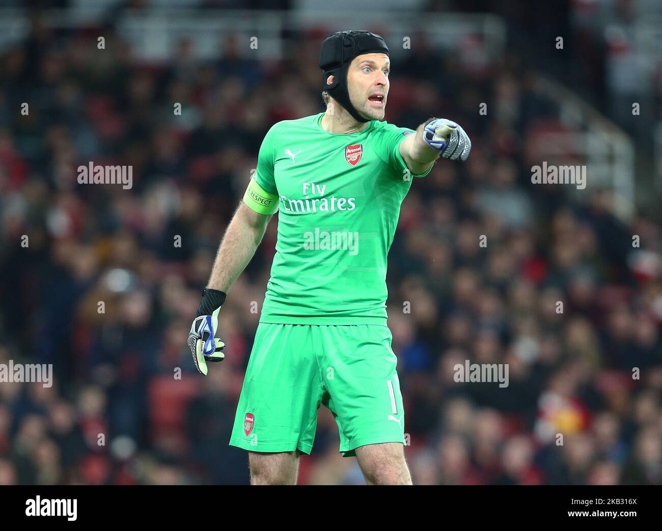 London, UK, 08 November, 2018 Petr Cech of Arsenal during Europa League ...