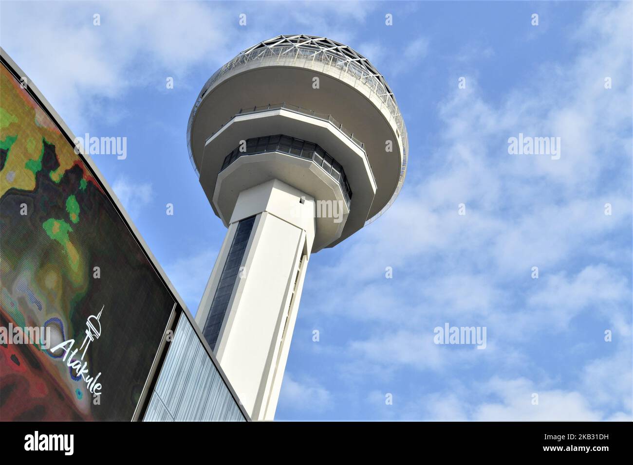 An exterior view of Atakule Shopping Mall is seen in Ankara on November ...