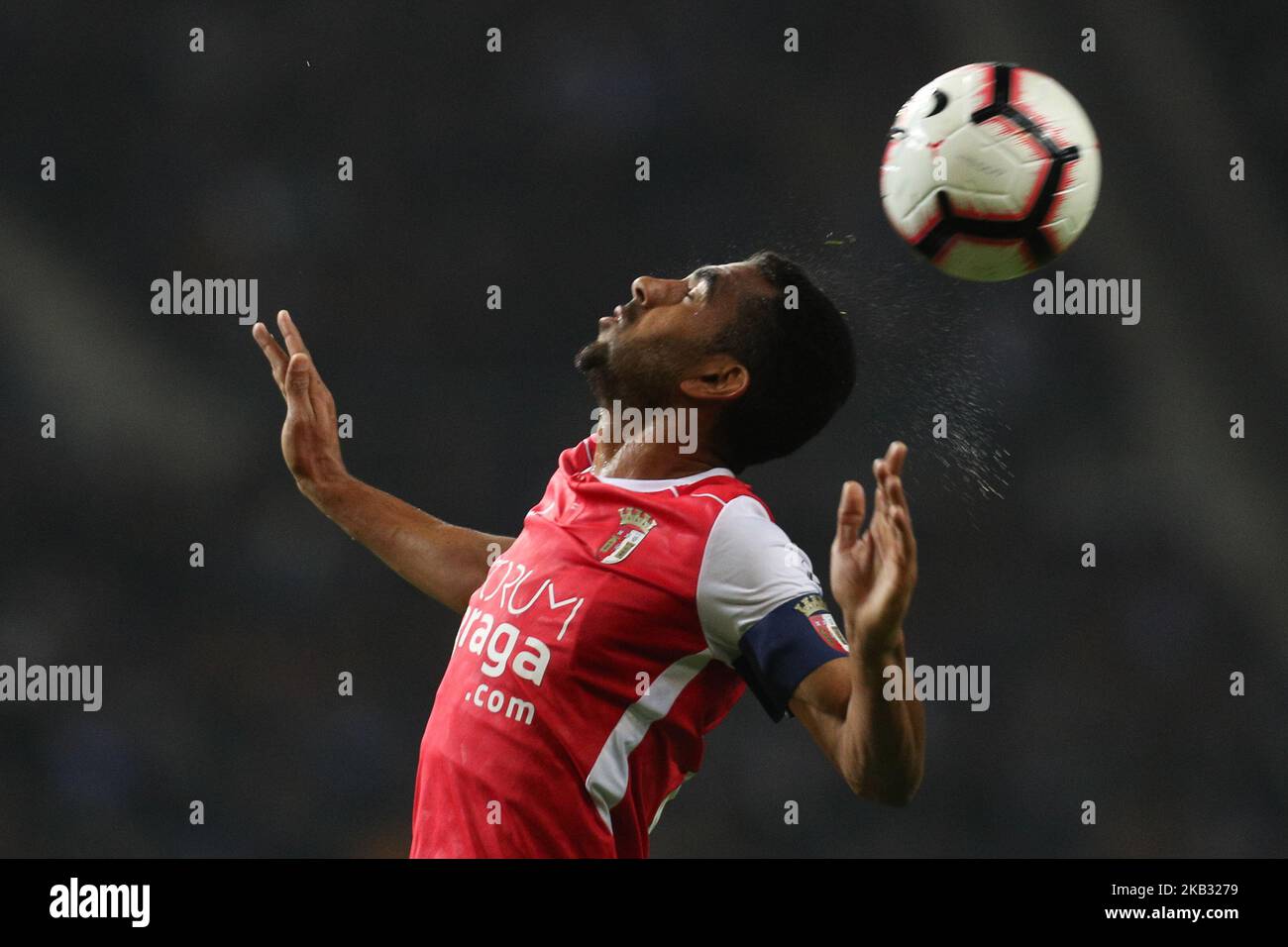 Sporting Braga's Brazilian defender Marcelo Goiano in action during the ...
