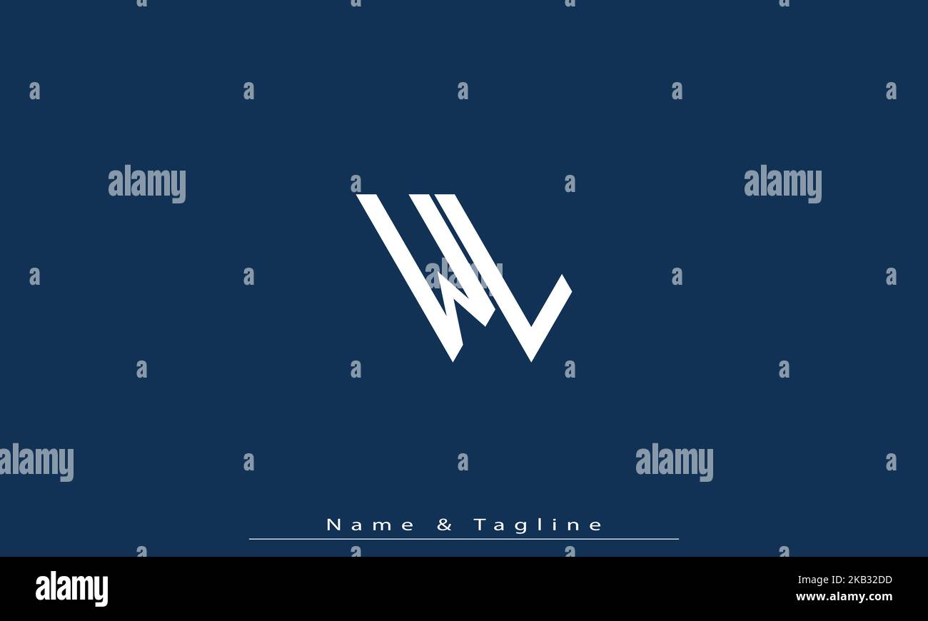 Wl initials logo hi-res stock photography and images - Alamy
