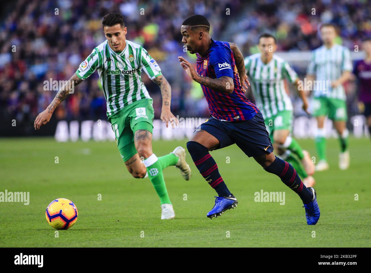 14 Malcom from Brasil of FC Barcelona during the La Liga match between ...