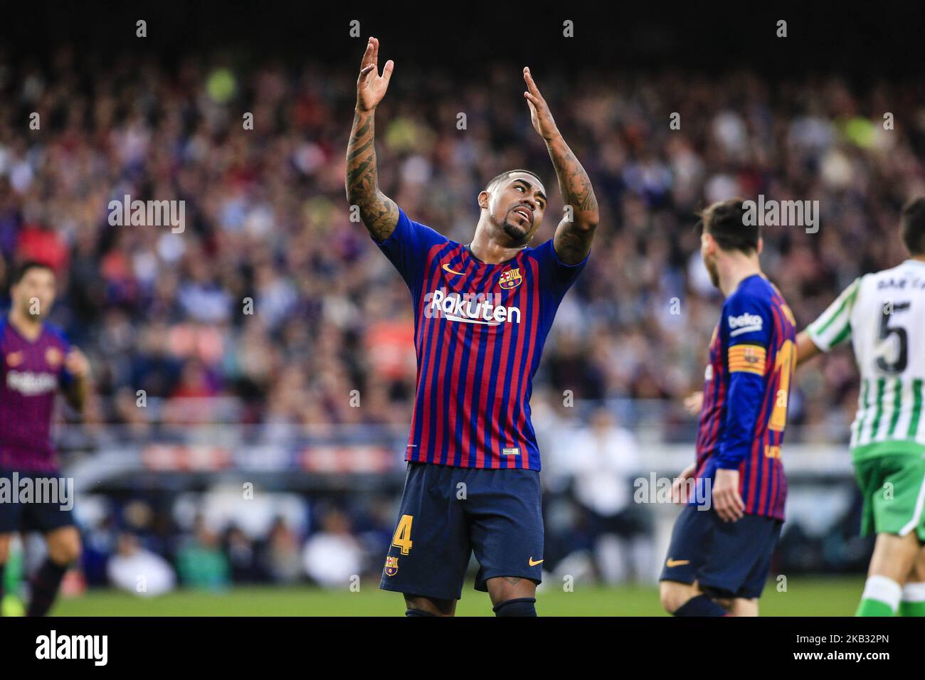 14 Malcom from Brasil of FC Barcelona during the La Liga match between ...