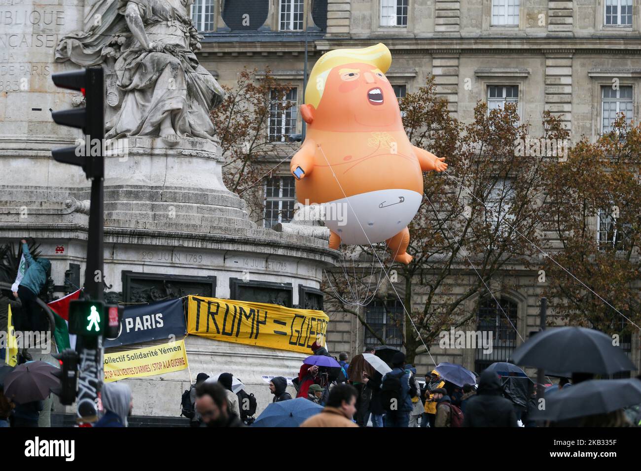 Trump in a diaper hi-res stock photography and images - Alamy