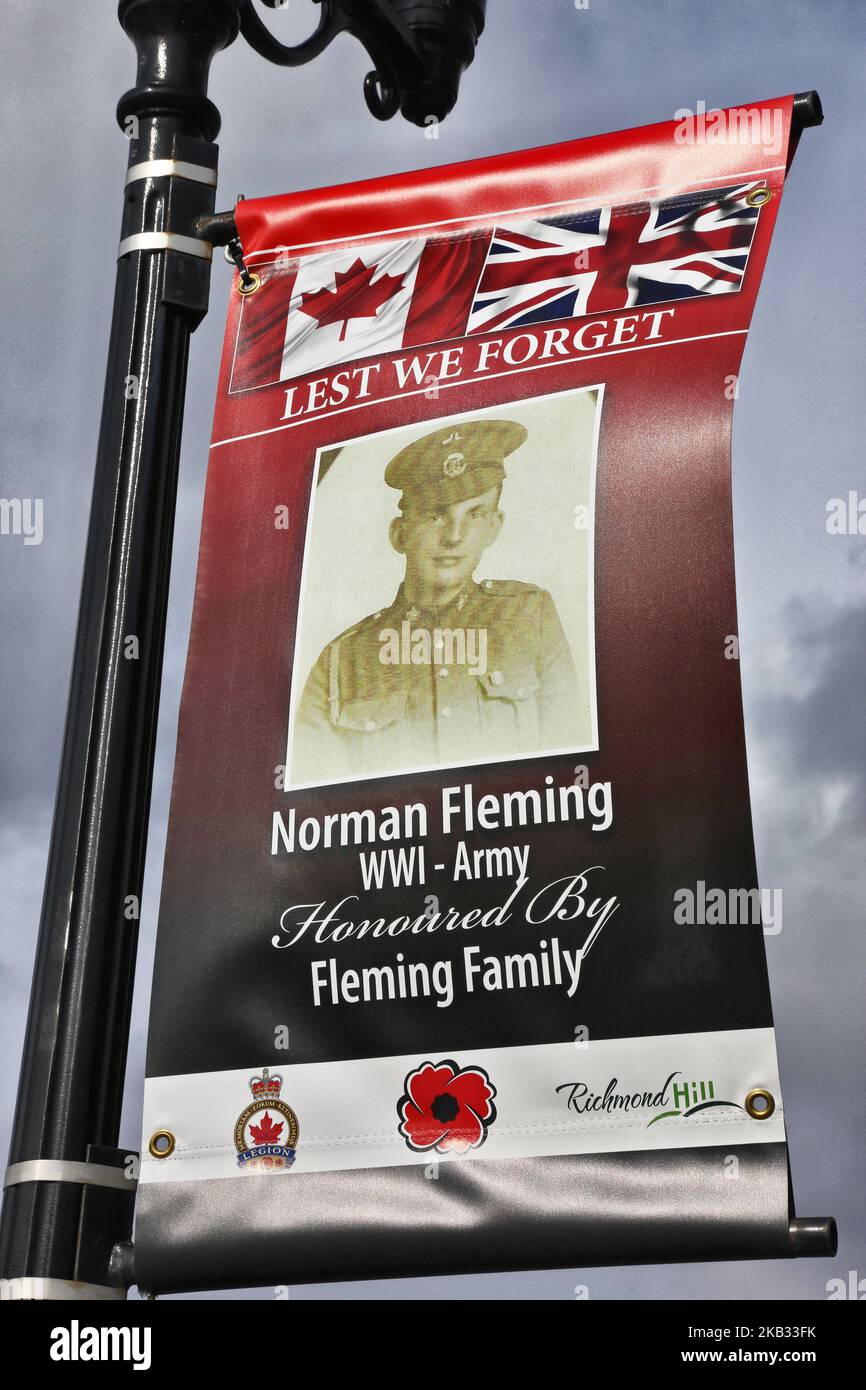 Canadians commemorate members of the military who served in past and ...