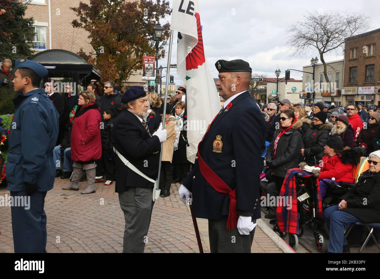 Canadians commemorate members of the military who served in past and ...