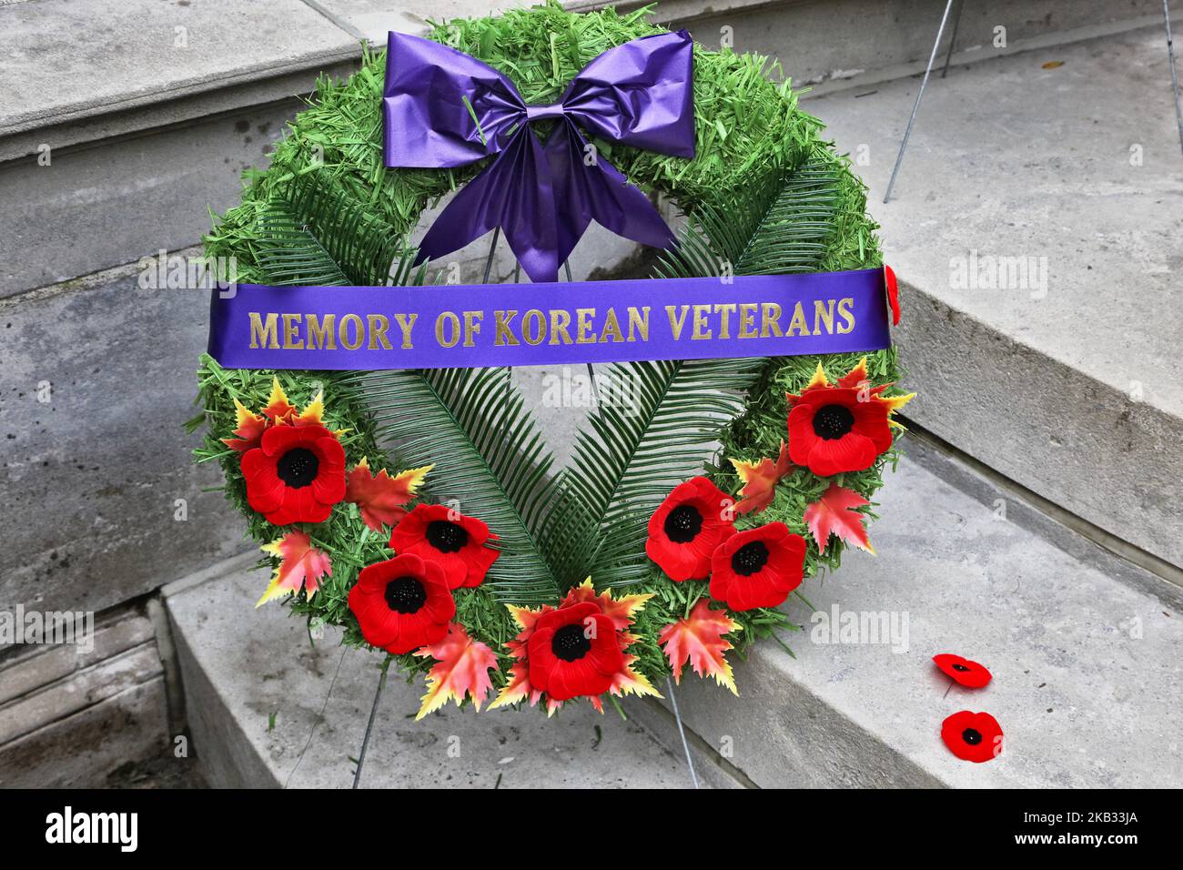 Canadians lay wreaths to commemorate members of the military who served ...