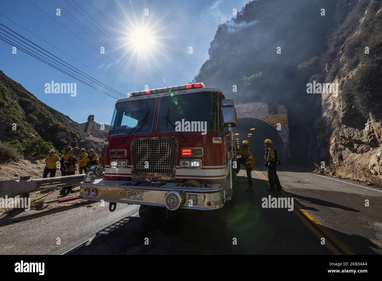 Accidents and disasters brush fire burn burning california california ...