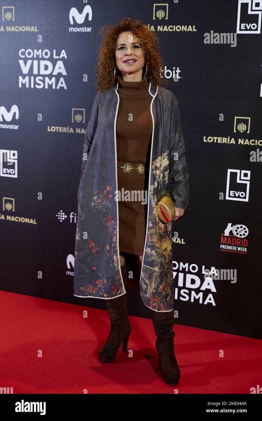 Vicky Larraz attends to 'Como la Vida Misma' film premiere during the ...