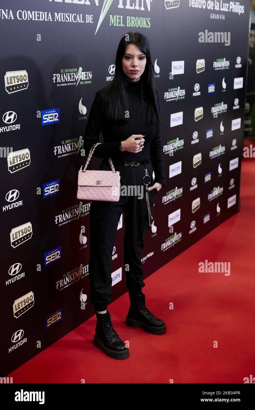 Alejandra Rubio attends to El Jovencito Frankenstein premiere at La Luz ...