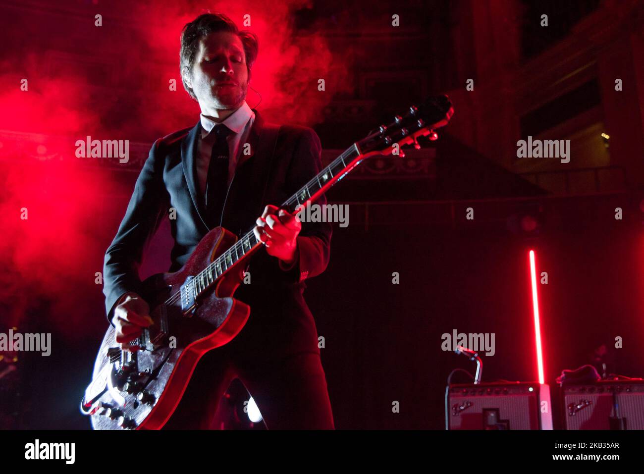 Daniel Kessler of the American rock band Interpol perform live at Royal ...
