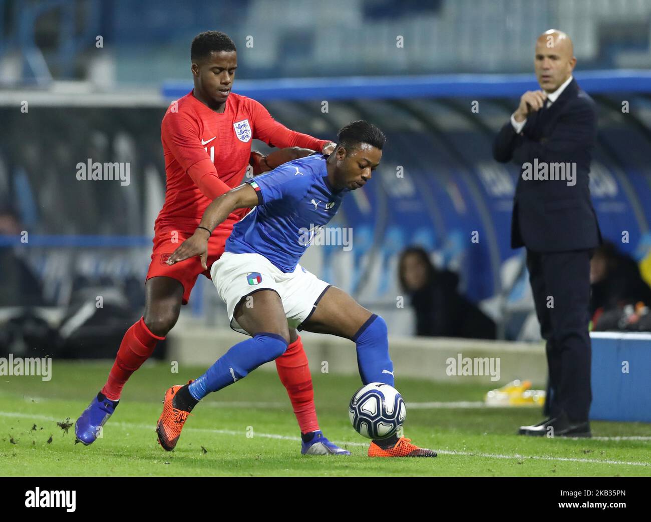Italy U21 v England U21 : International friendly match Ryan Sessegnon ...