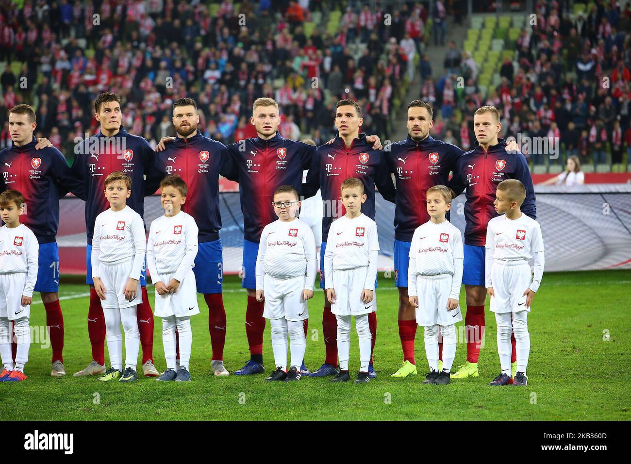 Czech Republic national football team during the international friendly ...