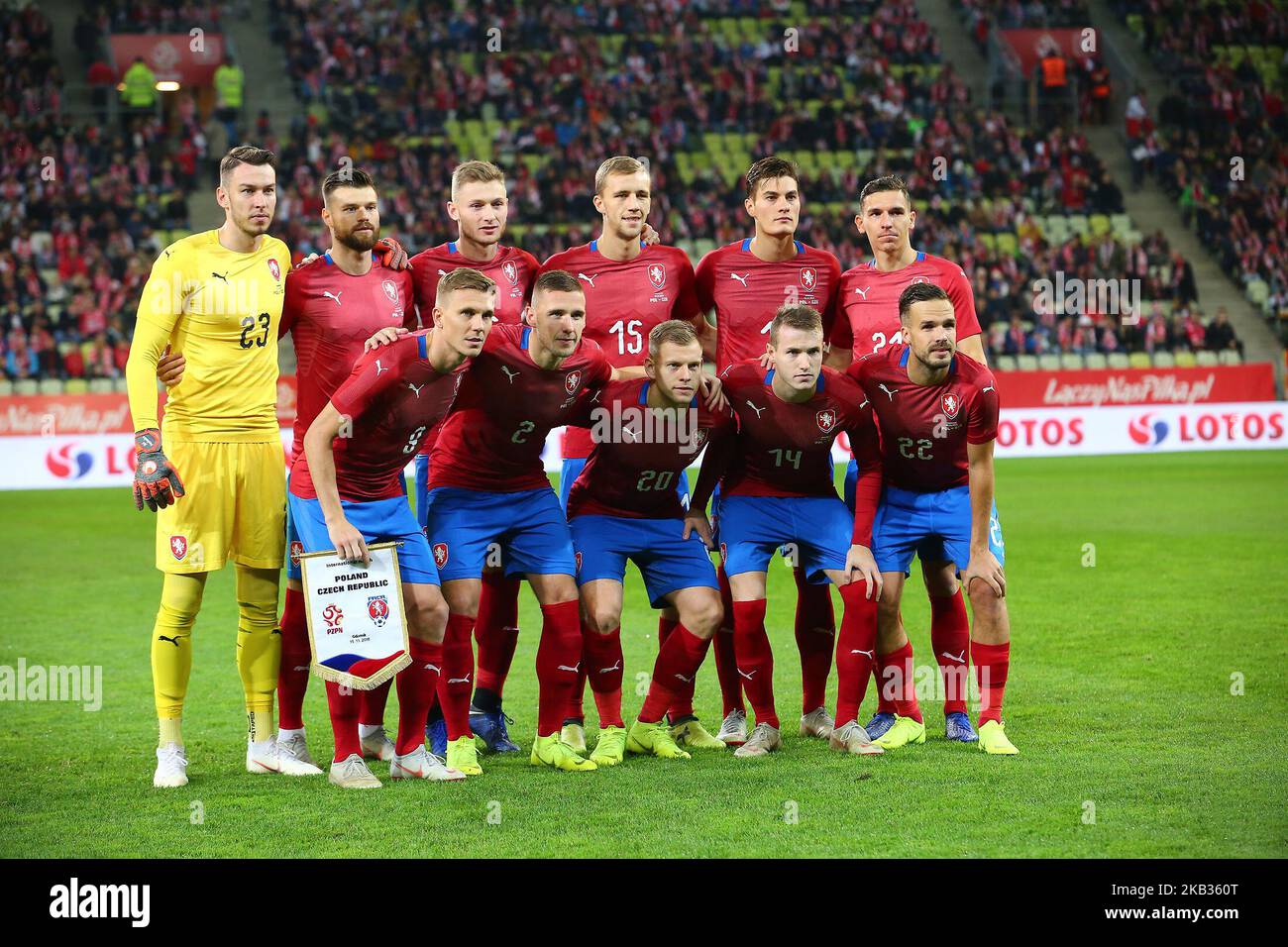 Czech Republic national football team during the international friendly ...