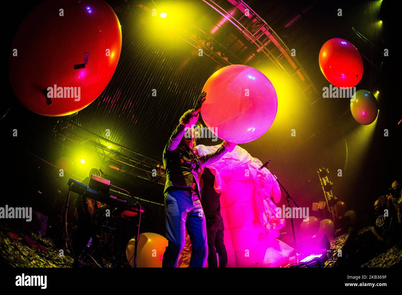 the american rock band The Flaming Lips performing live at Alcatraz in ...
