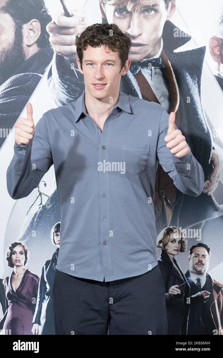 Actor Callum Turner attends 'Animales Fantasticos: Los Crimenes De ...
