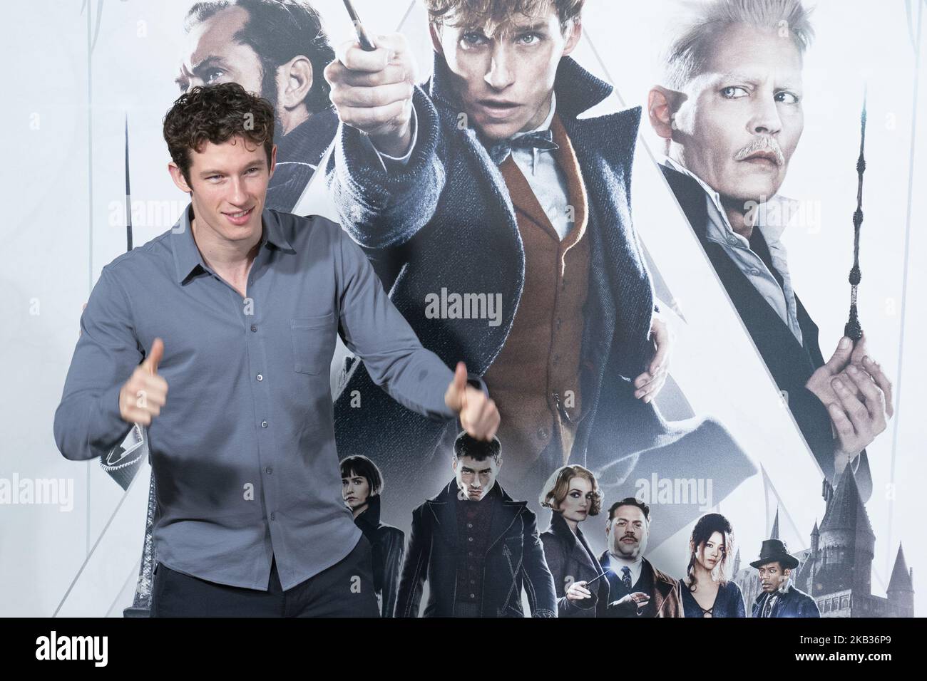 Actor Callum Turner attends 'Animales Fantasticos: Los Crimenes De ...