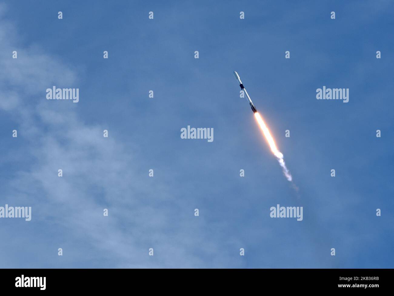 A SpaceX Falcon 9 rocket successfully launches carrying the Es'hail-2 ...