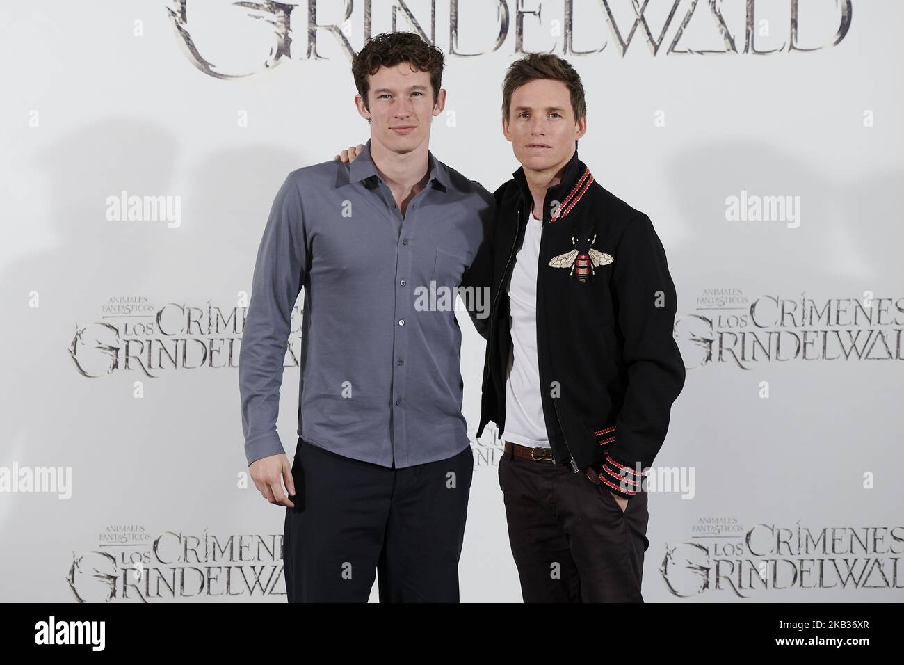 Eddie Redmayne and Callum Turner attends the 'Fantastic Beasts: The ...