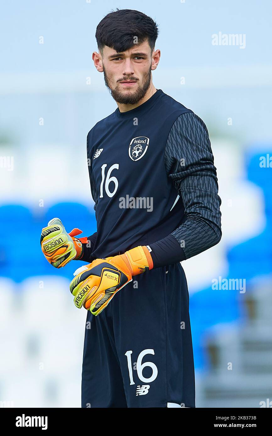 Kian Clarke of Ireland looks on during the international friendly match ...