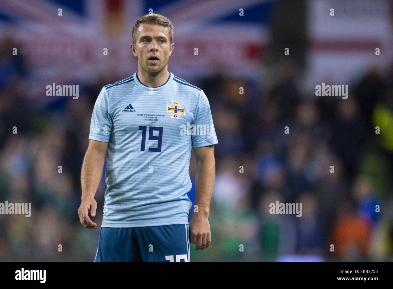 Jamie Ward of N.Ireland during the International Friendly match between ...