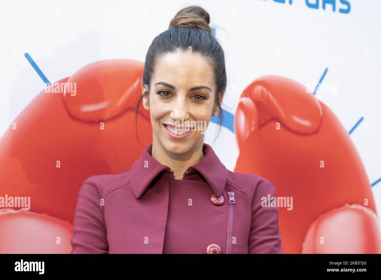 Almudena Cid asister the preset of the campaign Put lung cancer against ...