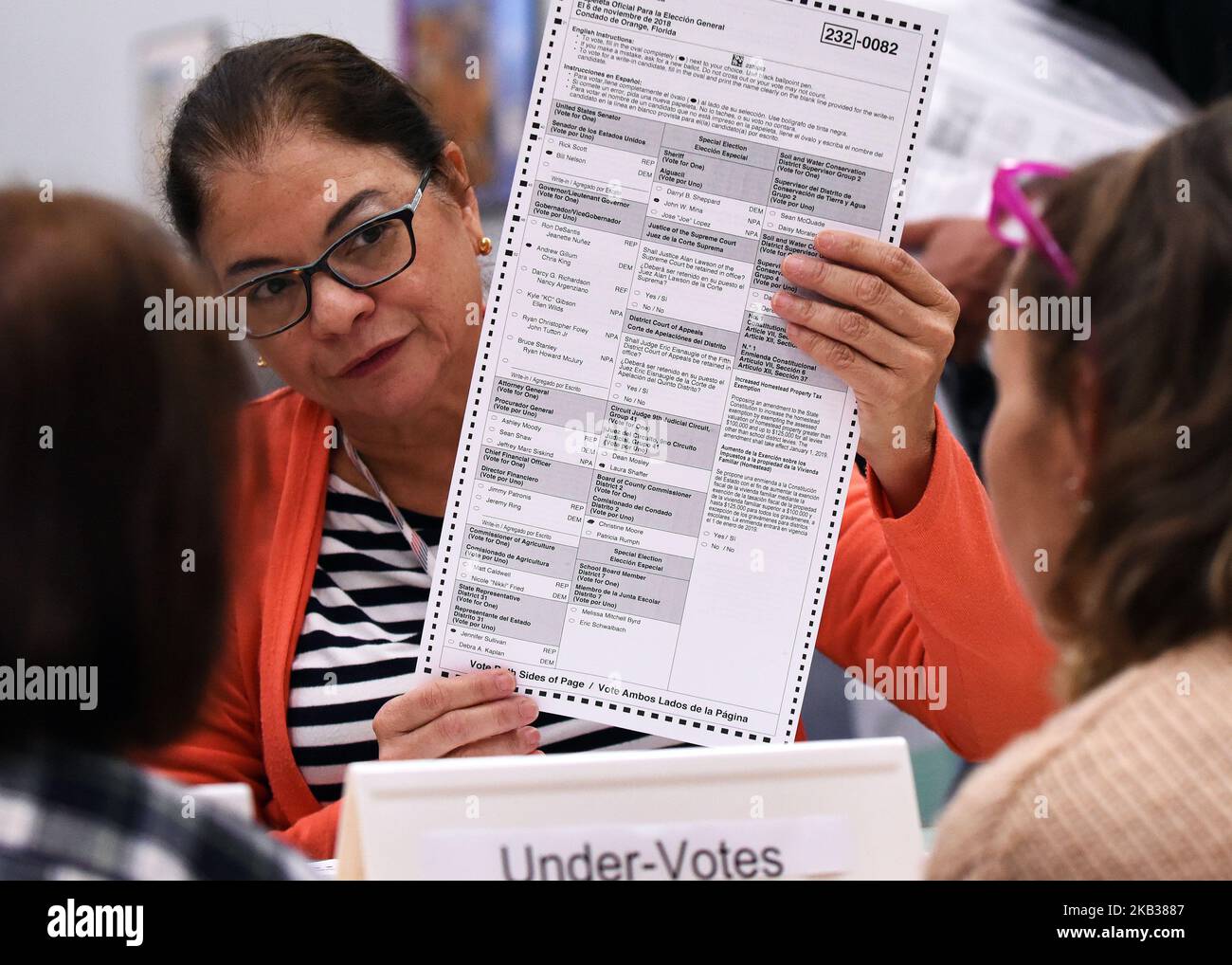 November 16, 2018 - Orlando, Florida, United States - Election workers ...