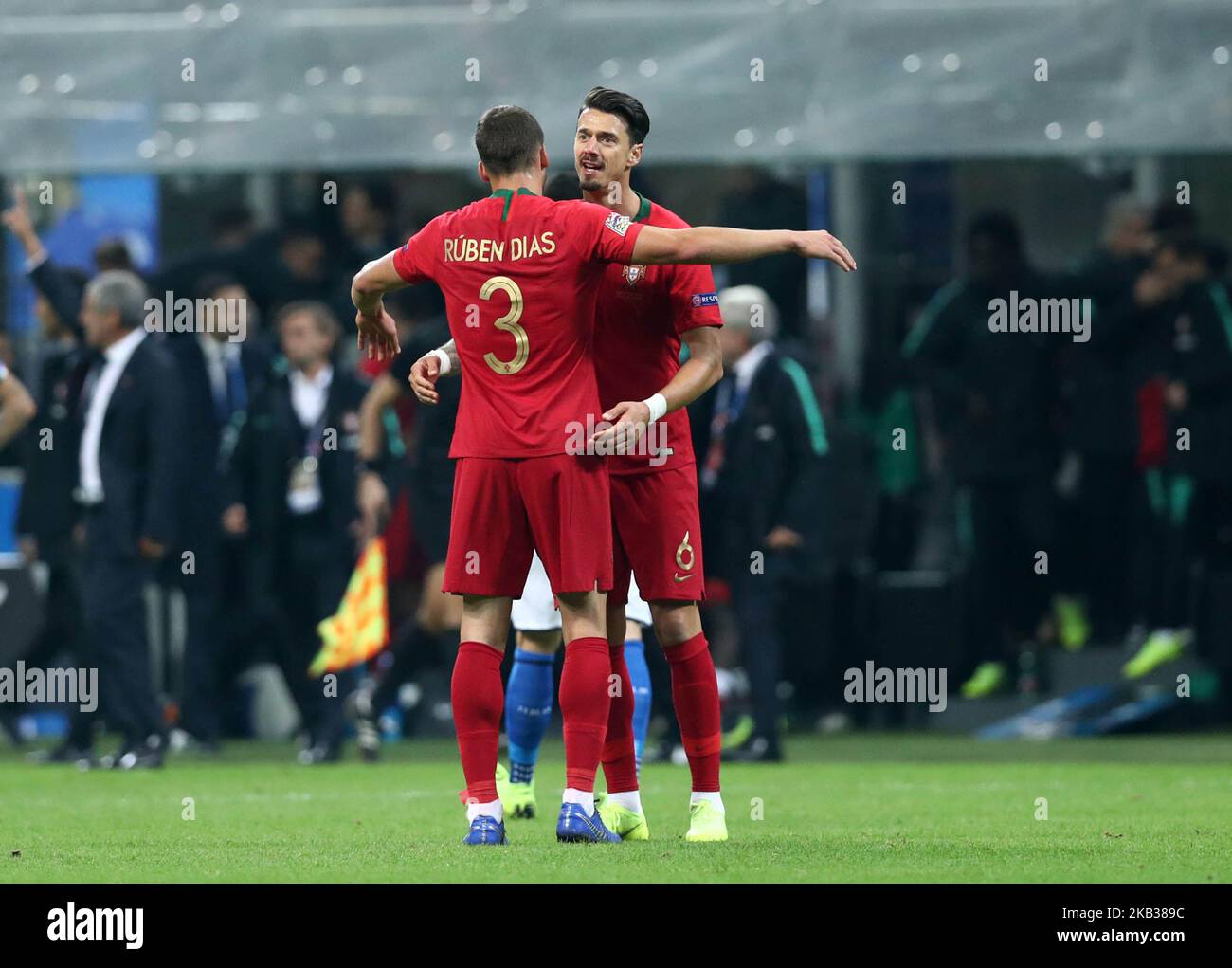 Italy v Portugal - UEFA Nations League League A Ruben Dias of Portugal ...