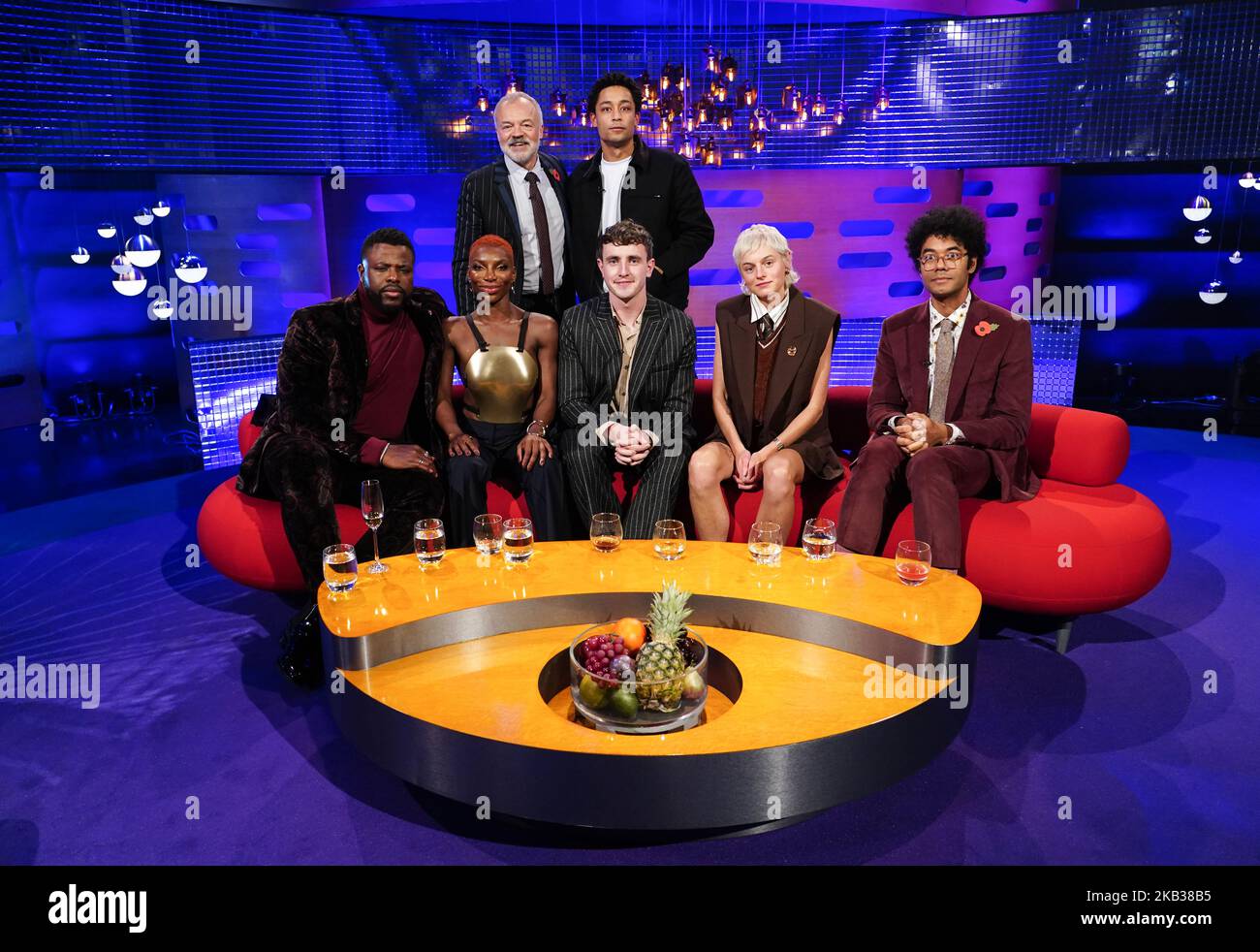 EDITORIAL USE ONLY Winston Duke , Michaela Coel, Graham Norton, Loyle ...