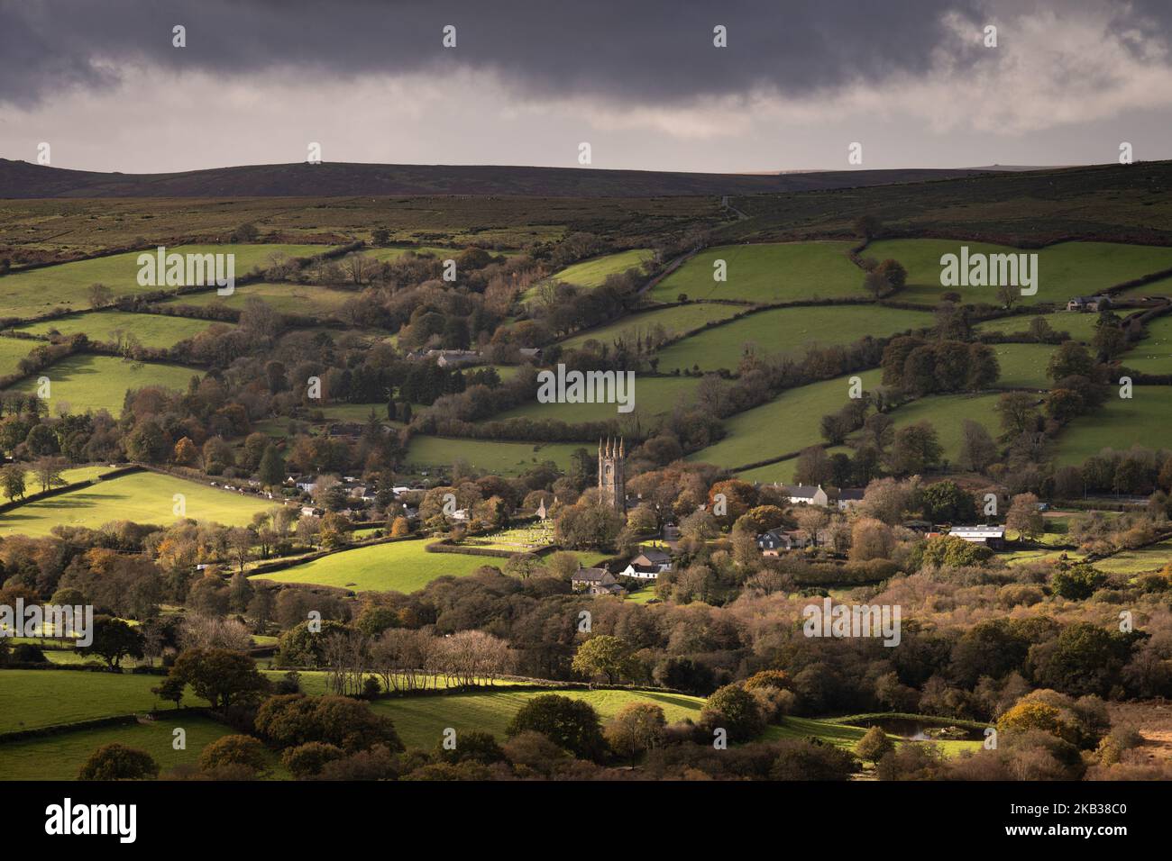 Widecombe in the moor rain hi-res stock photography and images - Alamy