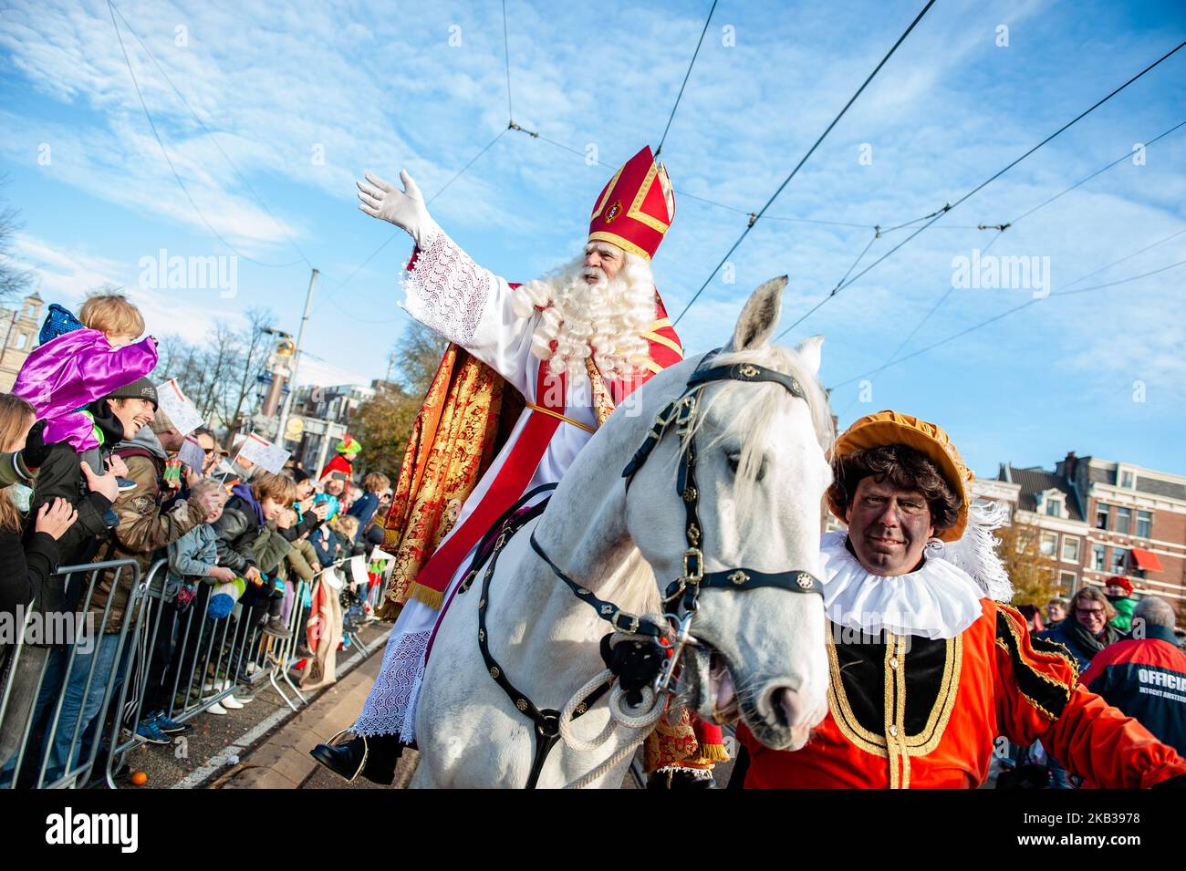 St. Nicholas, riding his horse Amerigo on November 18th 2018 in ...