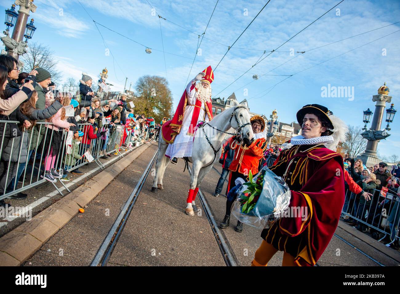 St. Nicholas, riding his horse Amerigo on November 18th 2018 in ...