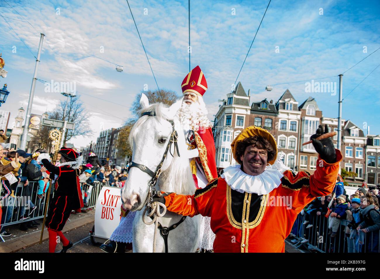 St. Nicholas, riding his horse Amerigo on November 18th 2018 in ...