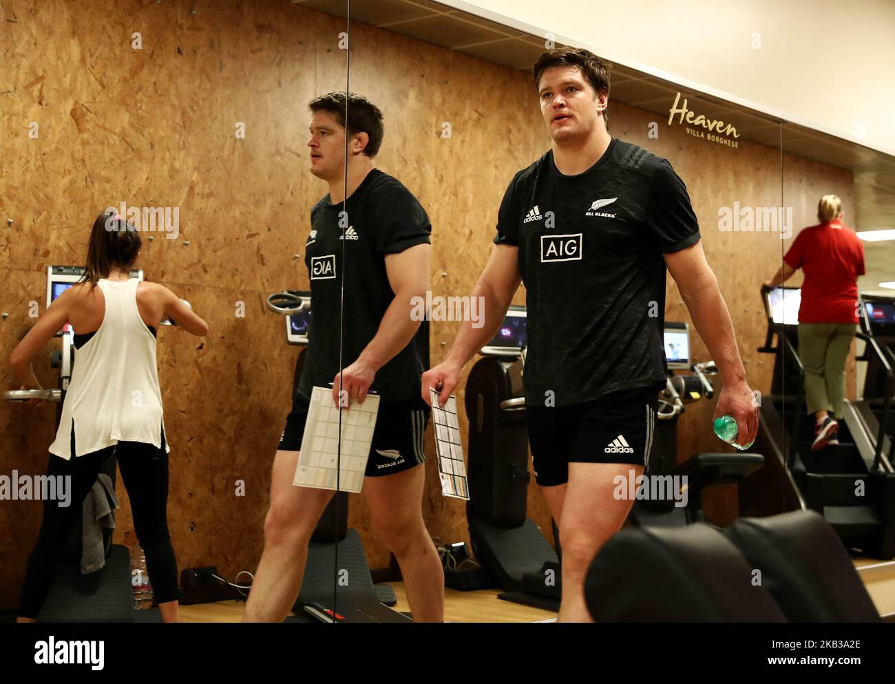 Rugby All Blacks training at gym - Vista Norther Tour Scott Barrett at ...