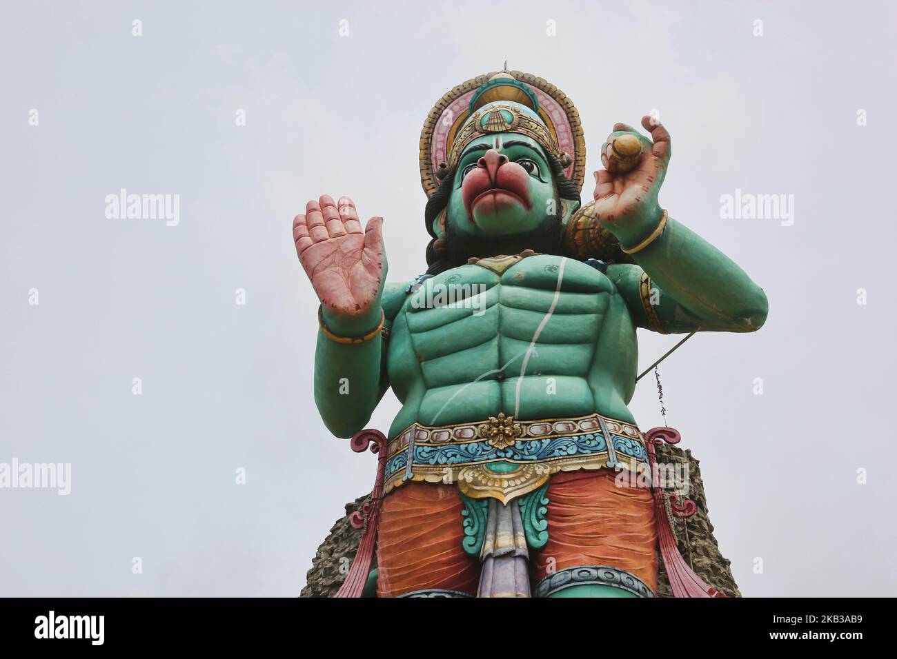 The giant 72 feet tall Statue of the Hindu God Hanuman outside the ...