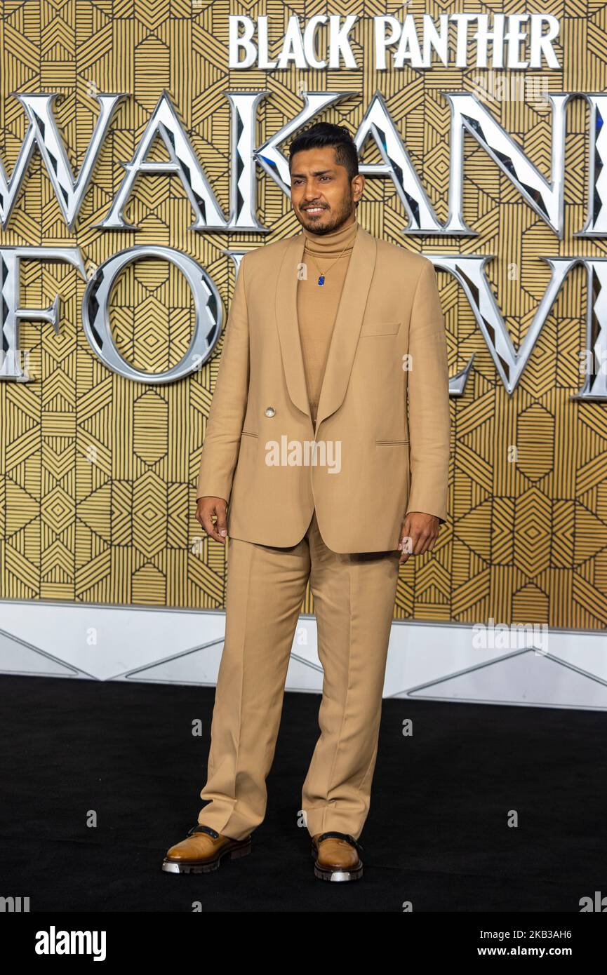 London, UK. 3 November 2022. Cast member Tenoch Huerta Mejía attends ...