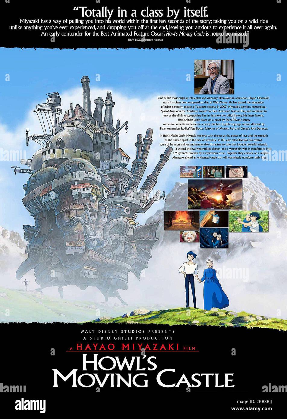 HOWL'S MOVING CASTLE, MOVIE POSTER, 2004 Stock Photo - Alamy