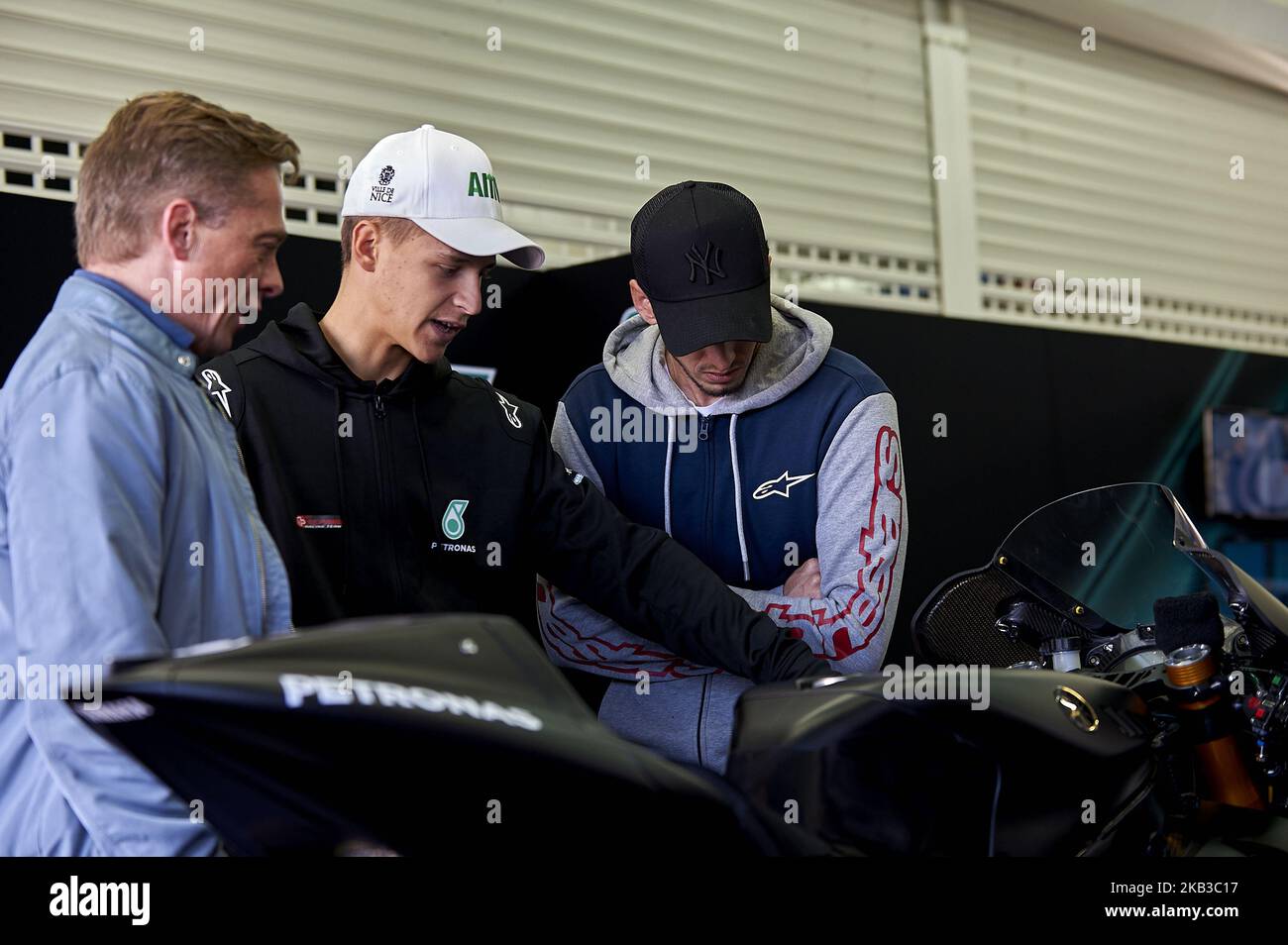 Motogp valencia rider motor test fabio quartararo hi-res stock ...