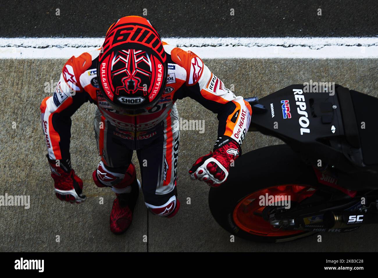 Marc Marquez (93) of Spain and Repsol Honda Team during the test of the ...