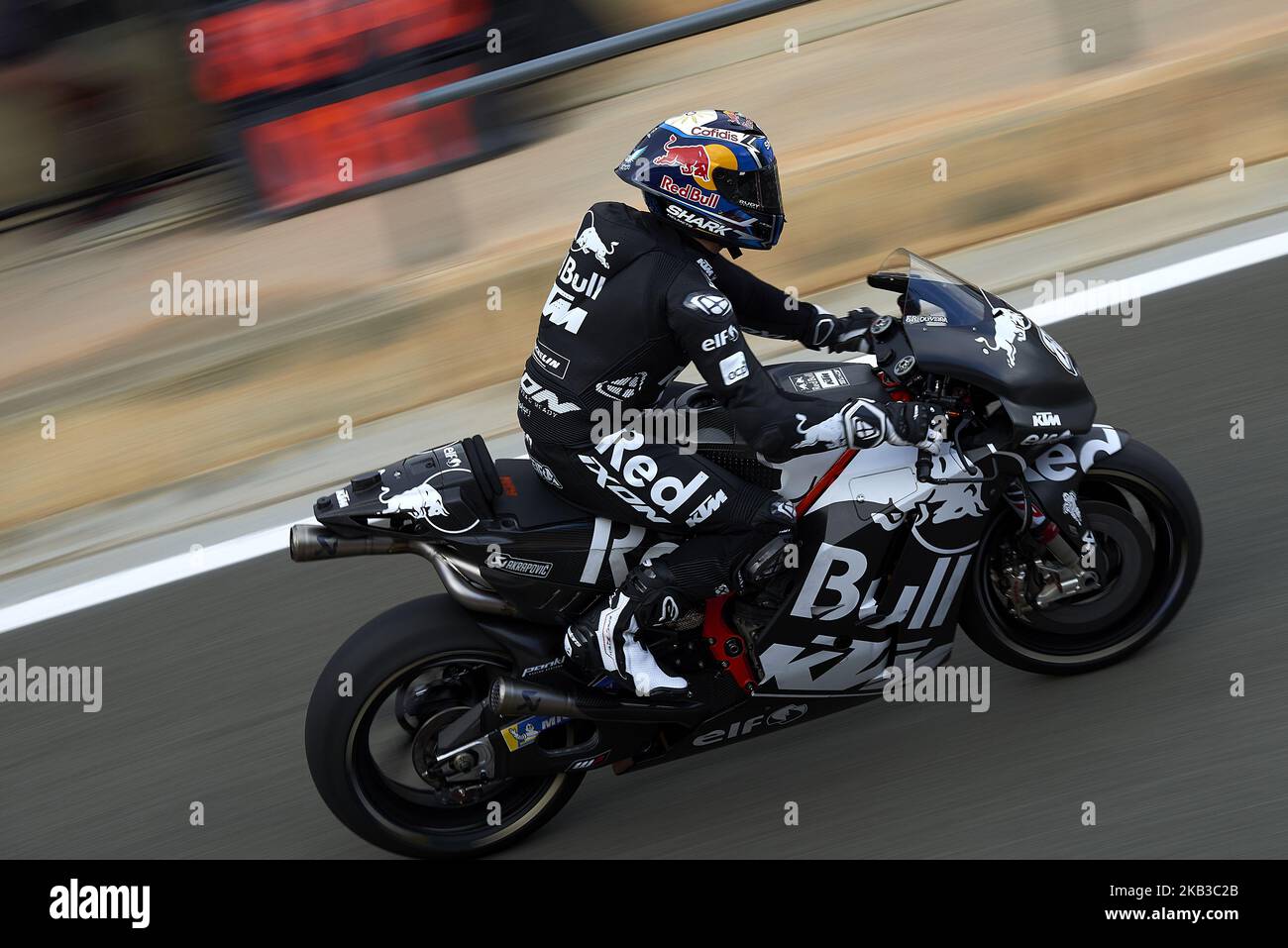 Miguel Oliveira (88) of Portugal and Red Bull KTM Tech3 during the test ...