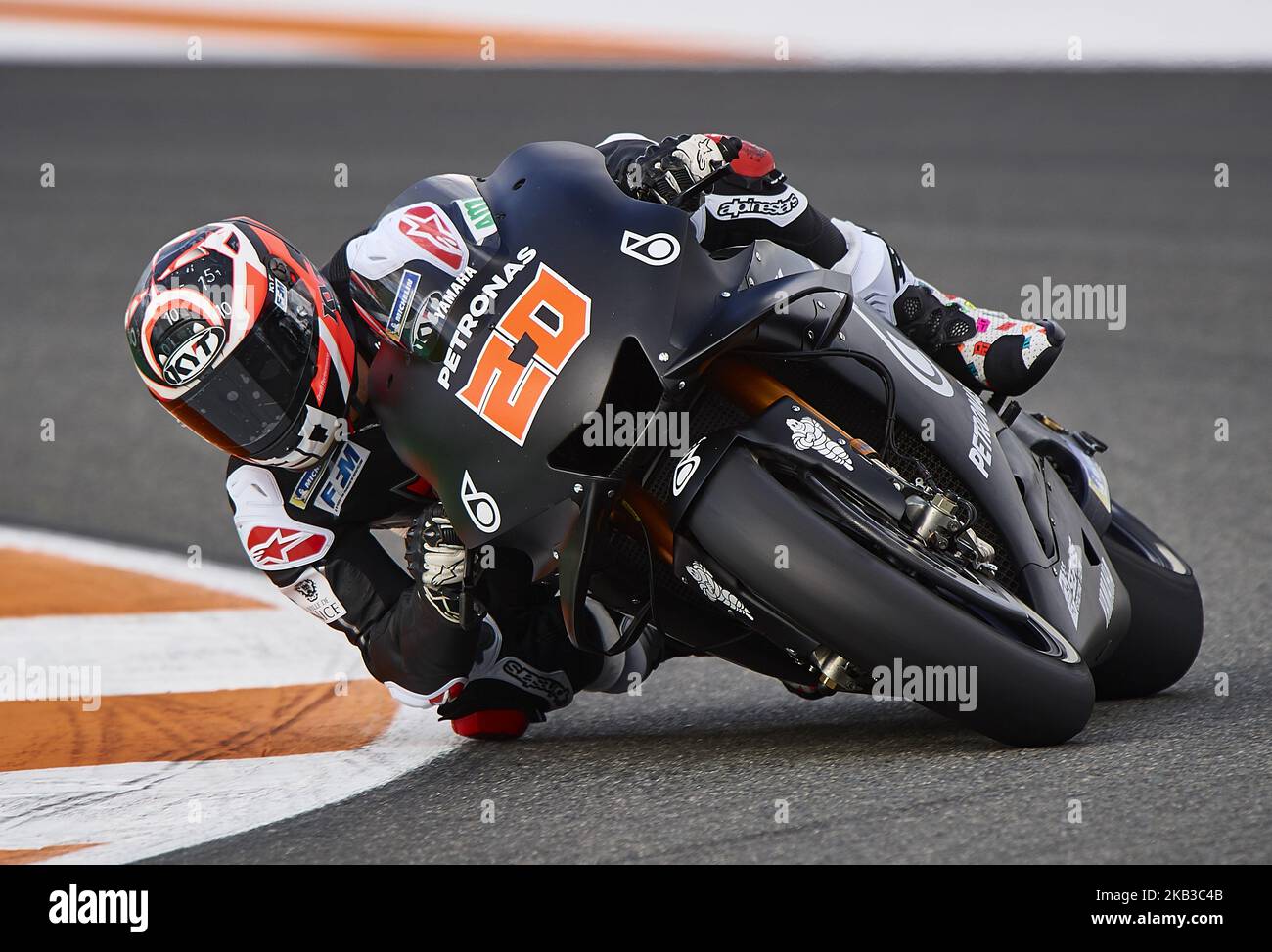 Motogp valencia rider motor test fabio quartararo hi-res stock ...