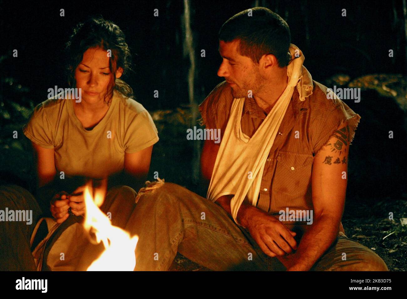 LOST : SEASON 1, EVANGELINE LILLY, MATTHEW FOX, 2004 Stock Photo - Alamy