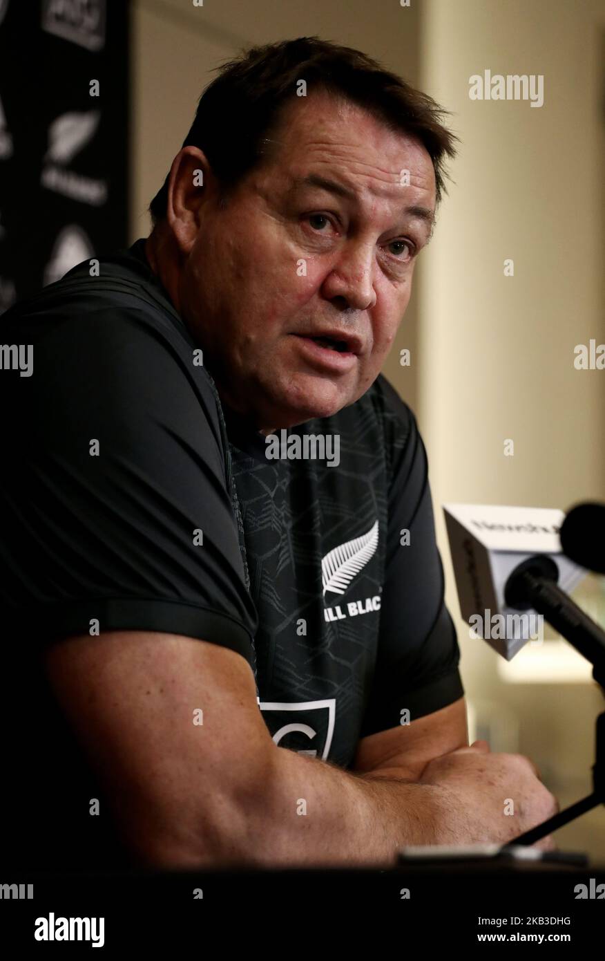 Rugby All Blacks press conference - Vista Norther Tour Head coach Steve ...